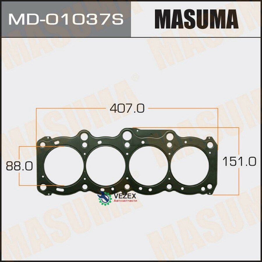 MASUMA MD-01037S Прокладка ГБЦ