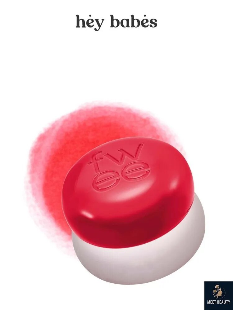 Оттеночное суфле для губ и щёк fwee Lip&Cheek Blurry Pudding Pot, тон RD01 D-Day