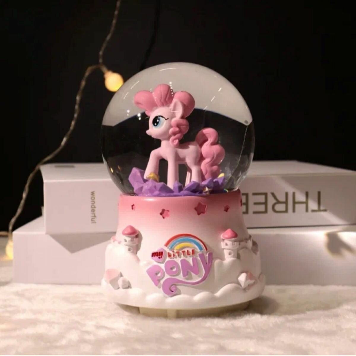 Фигурка Музыкальный снежный шар My Little Pony Пинки Пай, высота 12 см
