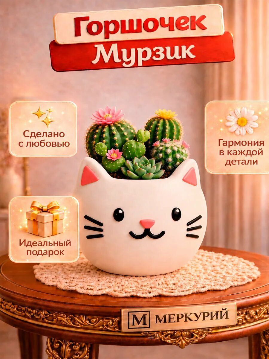 Горшок для цветов кактусов алое и суккулентов