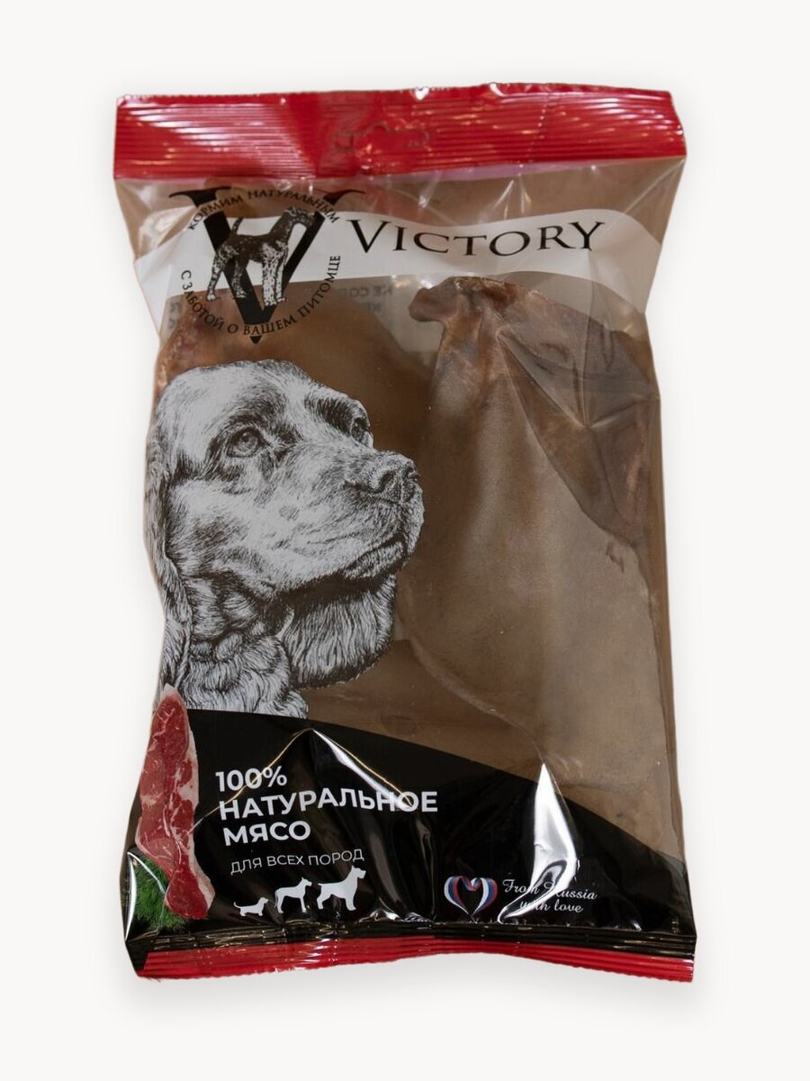 Ухо говяжье "Лепесток", 120 грамм, лакомство для собак