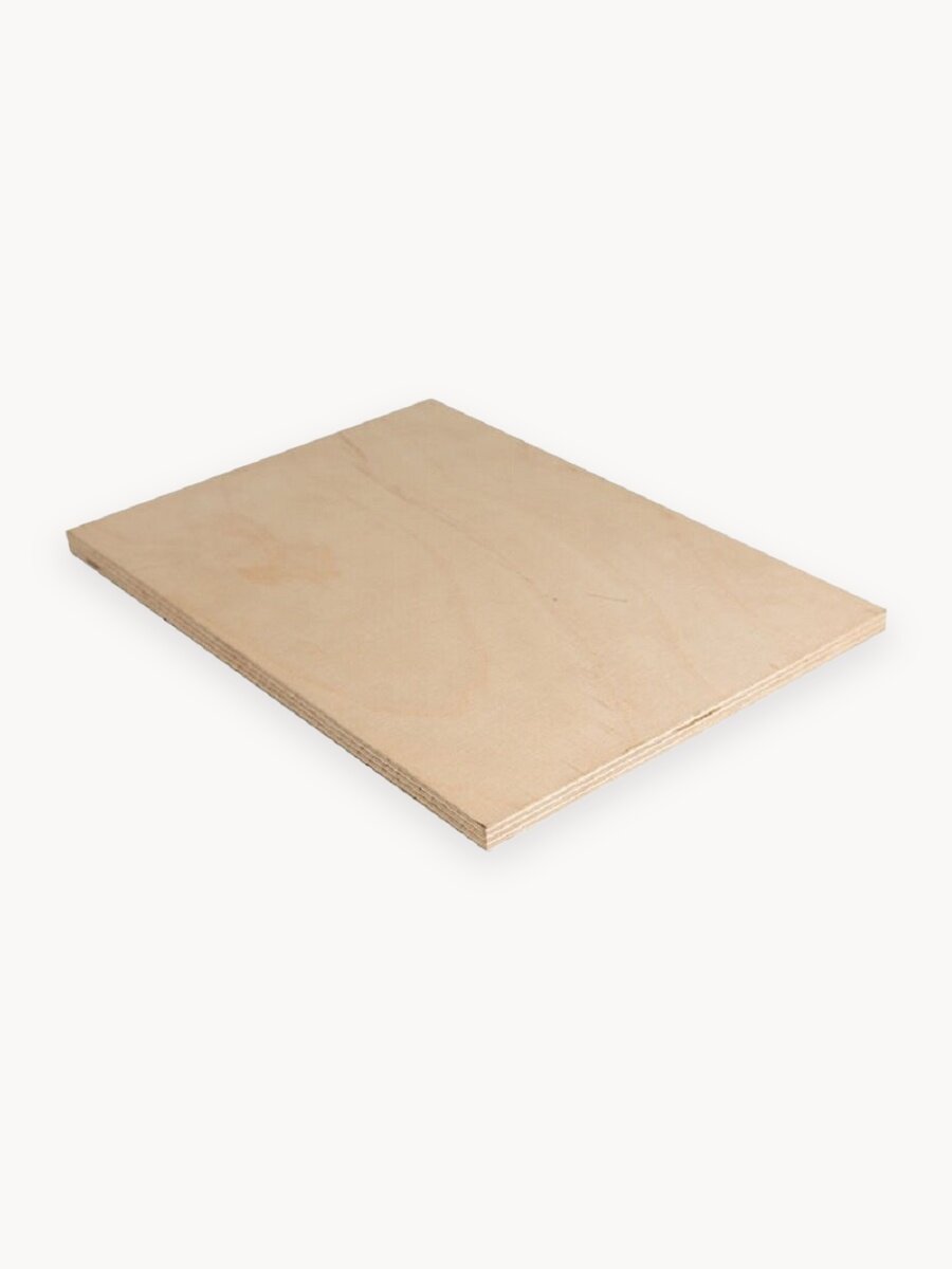 Фанера ФСФ 18мм для наружных и внутренних работ, Береза сорт 4/4 Размер 300х500х18 мм