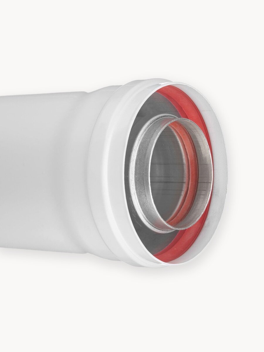 Удлинение коаксиального дымохода 500 мм FAVORIT, для всех дымоходов ф 60/100