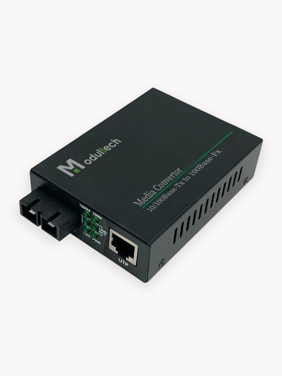 Медиаконвертер Duplex SC, 2 км, 10/100 Base-T – 100 Base-FX, Tx:1310, RJ-45