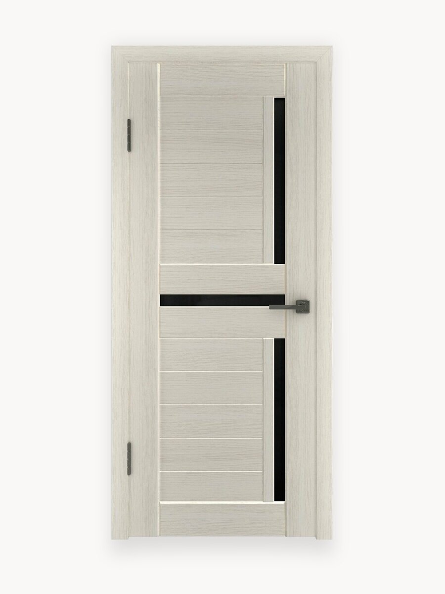 Межкомнатная дверь Глатум X16 остекленная Дуб беленый 60х200 cм