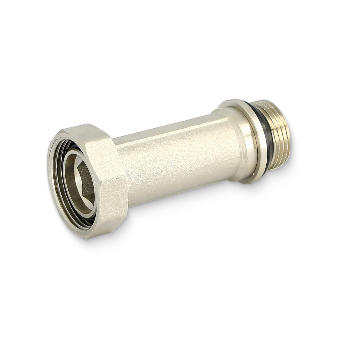 Соединение 1" 1/4 х 1" ВН с накидной гайкой удлинённое, никель UNI-FITT (999X4501)