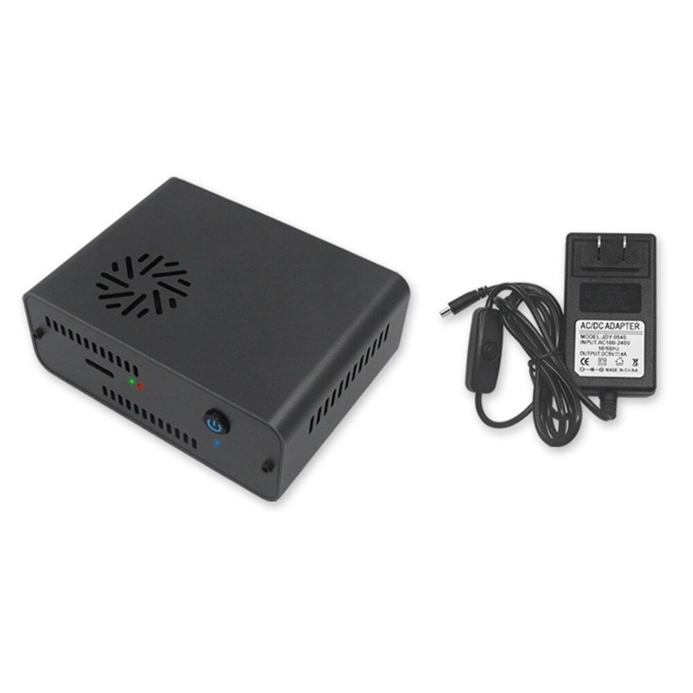 SSD-чехол NASPi LITE, для Raspberry Pi, металлический, черный, 1 шт