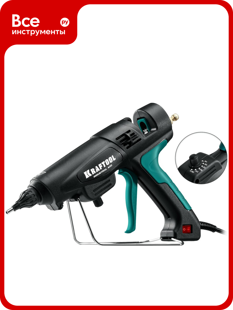 Термоклеящий пистолет KRAFTOOL Pro 06843-300-12