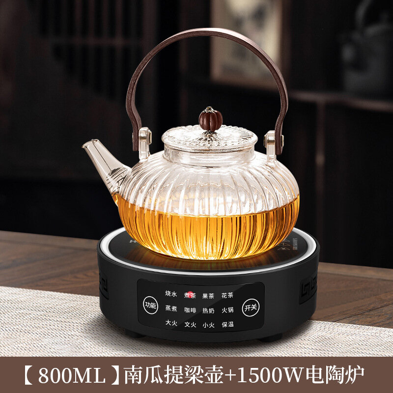 Многофункциональная электрическая керамическая плита с сенсорными кнопками, бесшумное устройство для кипячения воды и заваривания чая для офиса, круглая плита для заваривания чая, доступна для оптовой продажи.