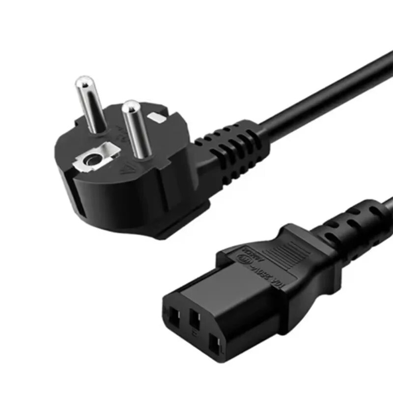 Кабель питания WEFAWAN 1,5 м / 3 м для ПК, монитора, телевизора 3m, EU Plug