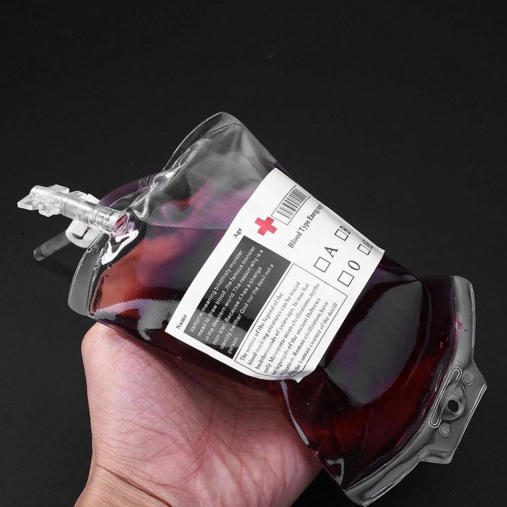 Прозрачный пакет для напитков из пищевого ПВХ, 5 шт, пакет для проноса напитков, товары для украшения на вечеринки и праздники. Хэллоуин. Пакет для крови