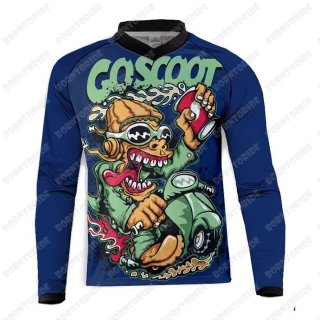 Borntoride мотоциклетная футболка из бамбукового волокна