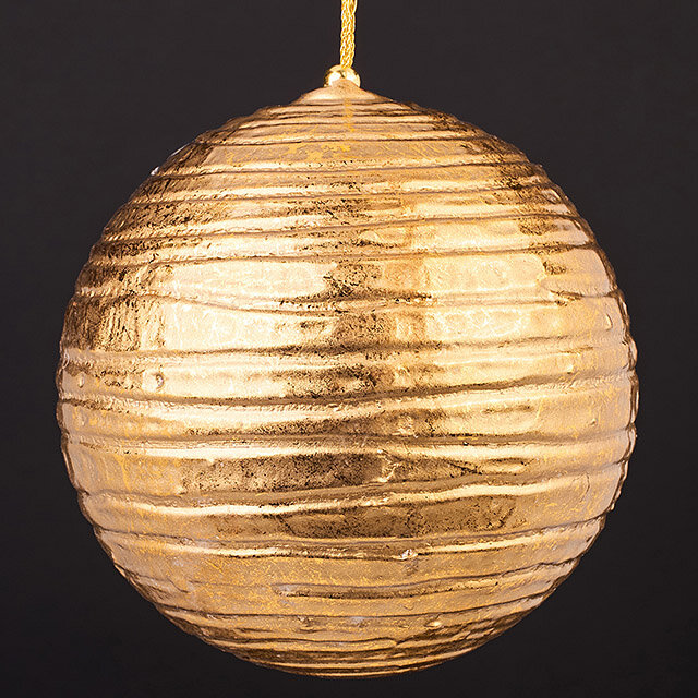 Елочный шар Nava Redonda - Золотая Дымка 13 см, Winter Deco, 5001099
