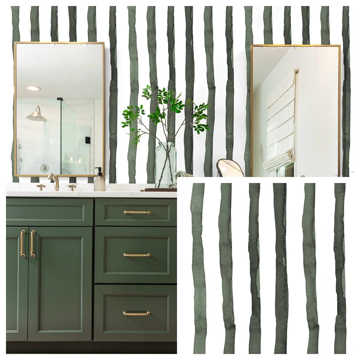 Meihodan Самоклеящиеся виниловые обои в стиле бохо индиго/черный/белый C, 10mx45cm(393x17.7in)