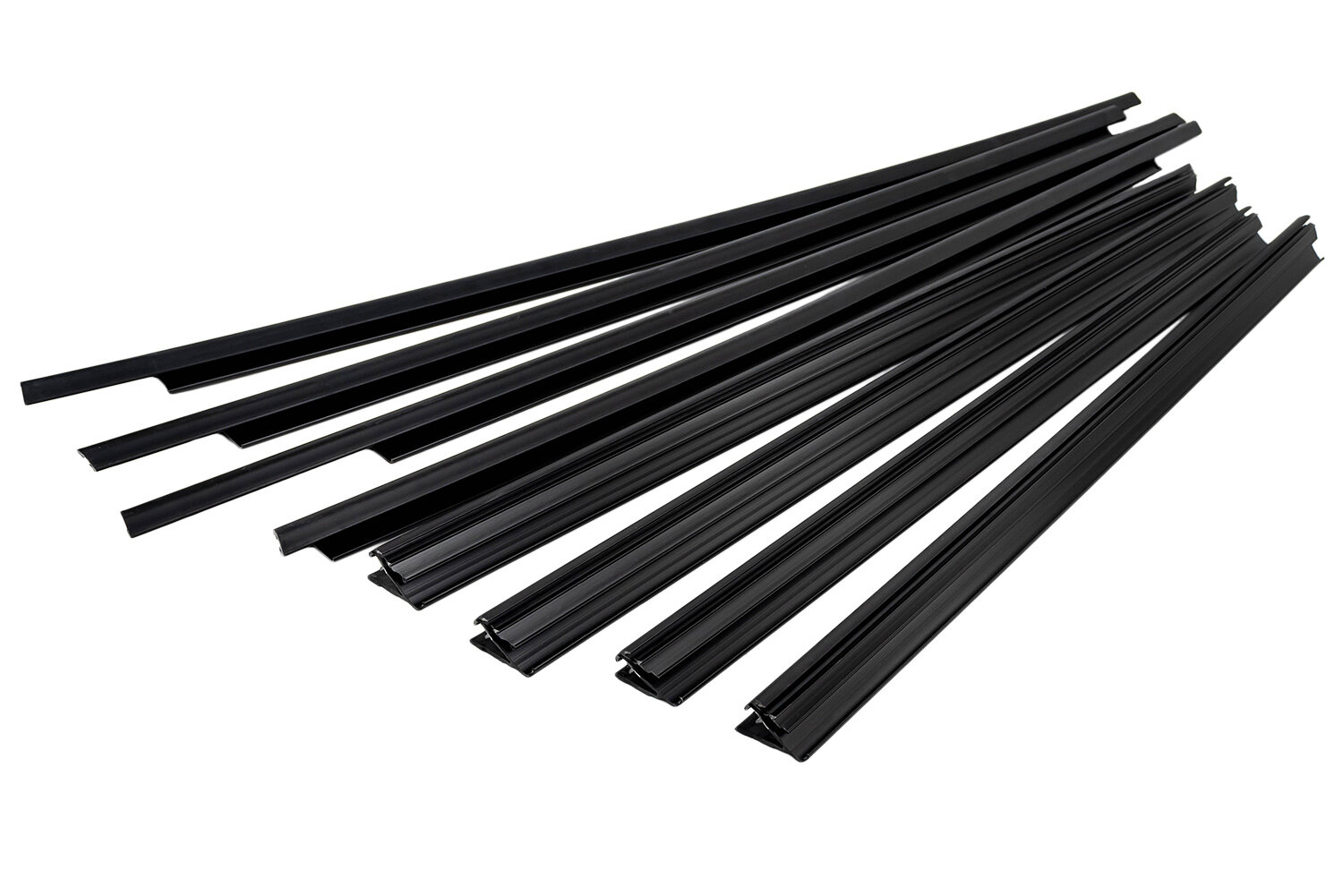 Комплект внутренних и внешних бархоток опускных стекол на Лада Гранта, Гранта FL, Калина 1-2 седан, хэтчбек