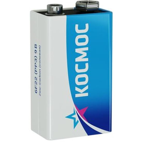 Элемент питания солевой Космос Электро Космос "крона" 6F22 (1S), KOC6F22