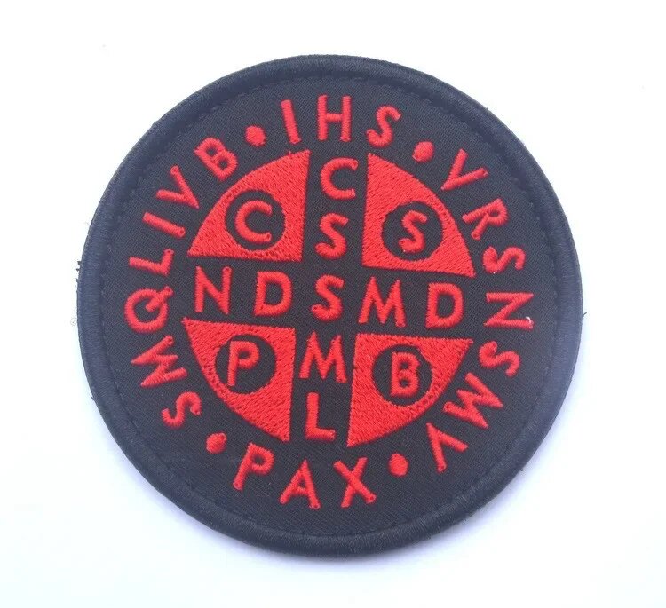 Вышитые нашивки рыцарей тамплиеров Черный, V01289-6