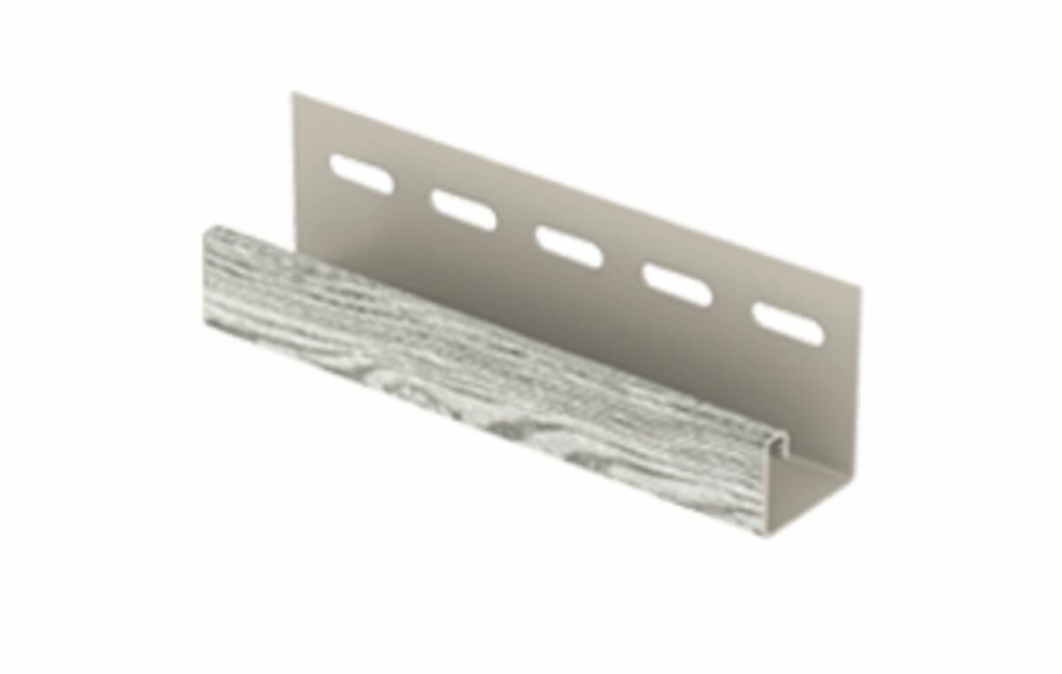 Ю-пласт J-планка (j-профиль), Хокла винтаж пепел, 1 шт