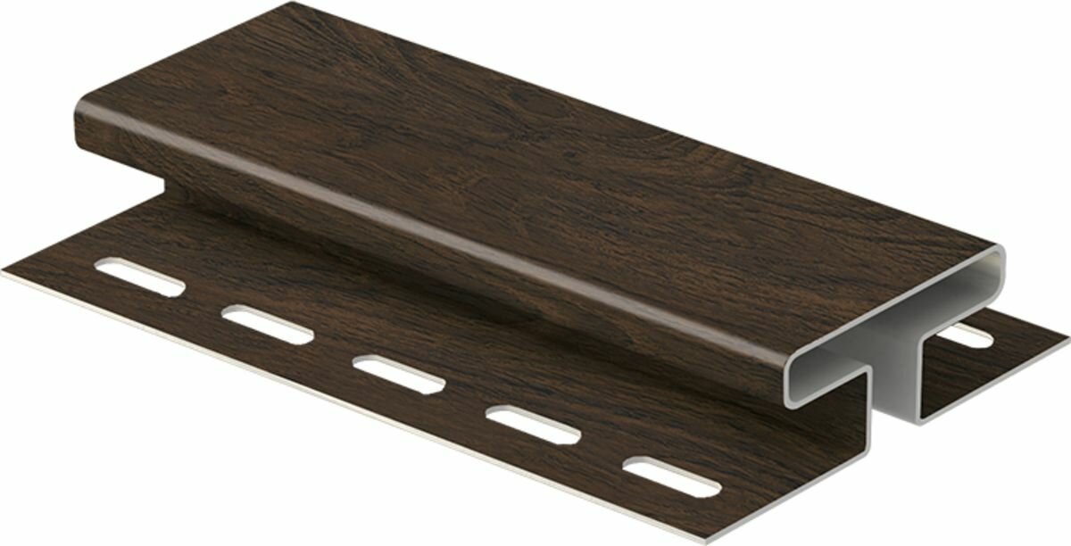 Ю-пласт Н-планка для софита PRO, орех темный, 1 шт