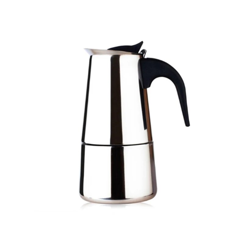 Портативная кофеварка Moka Pot из нержавеющей стали
