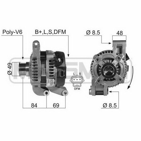 Генератор для автомобиля, ERA 210438 (1 шт.)