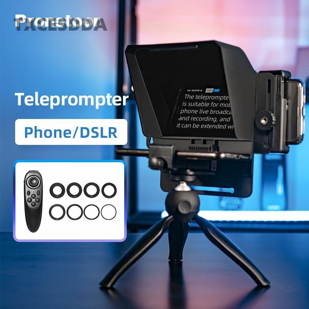 Pronstoor Телефон и DSLR запись Мини Телесуфлер Портативный с дистанционным управлением