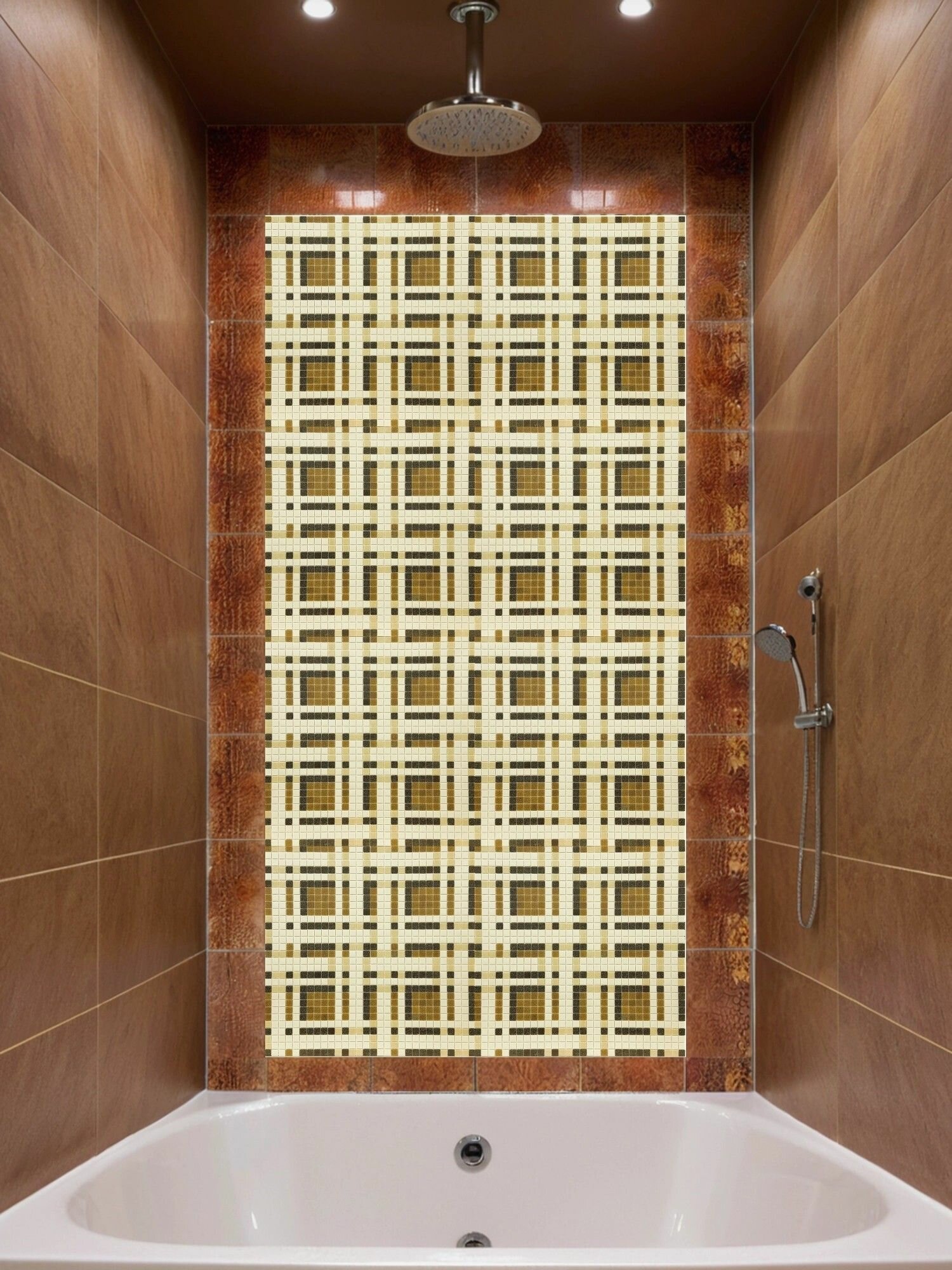 Мозаичный декор для ванной комнаты