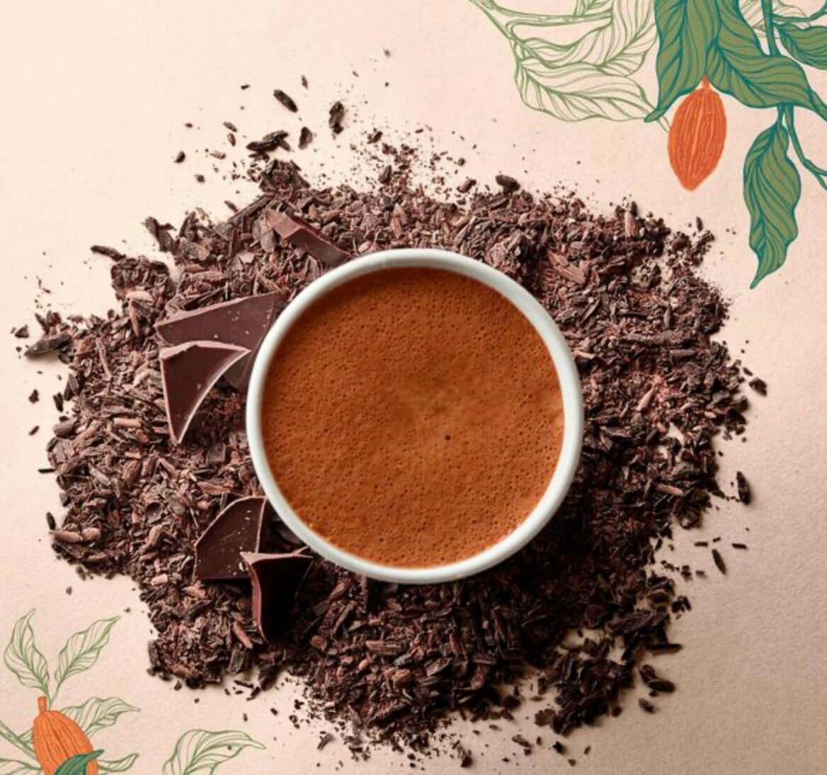 Hotel Chocolat горячий шоколад 70% от Saint Lucian Island Growers (10 саше-пакетиков)