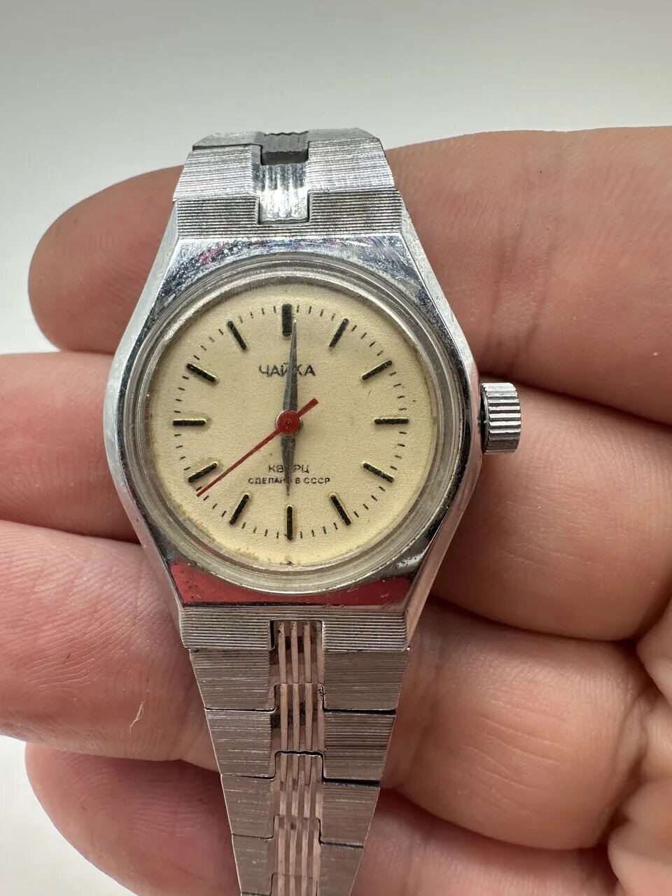 Часы Чайка Кварц ссср в работу винтажные