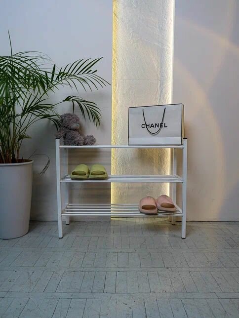 Обувница, этажерка для обуви в прихожую из металла