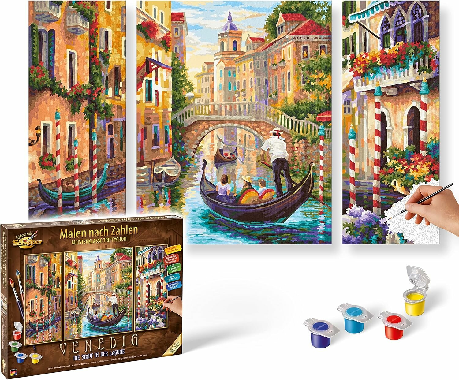 Набор для рисования по номерам Schipper - Большая картина по номерам из 3 частей Венеция - город в лагуне - Шиппер 609260736