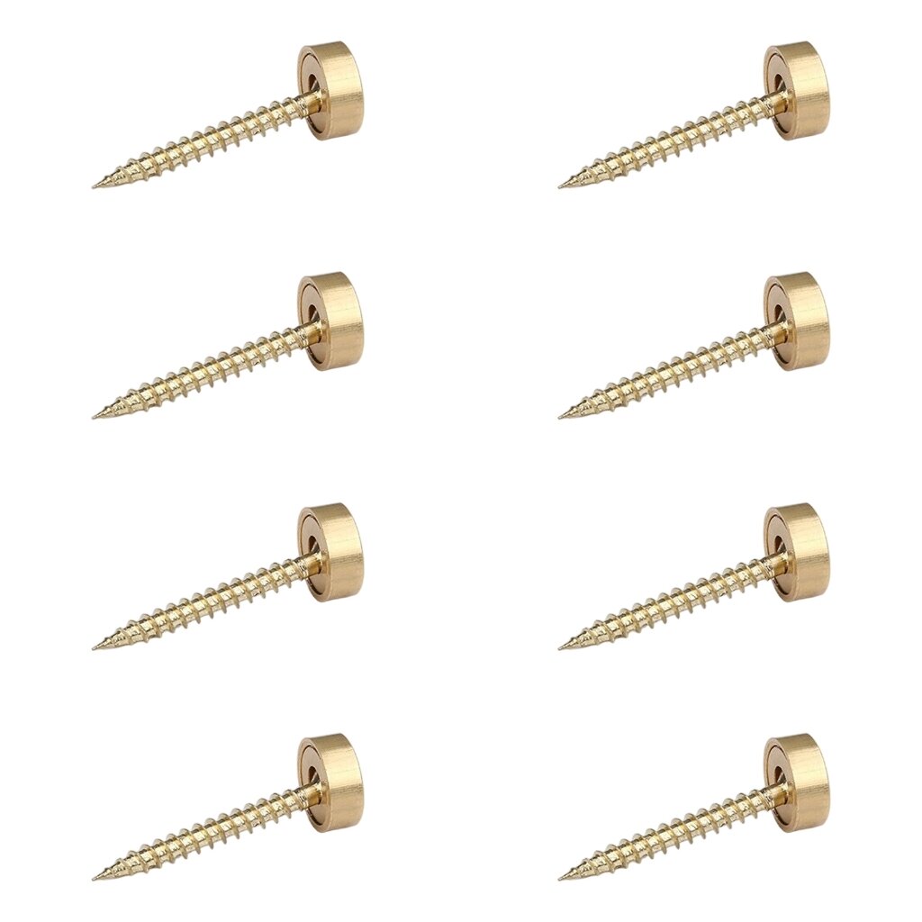 8 латунных декоративных шурупов с крышкой-цвет латуни 12мм