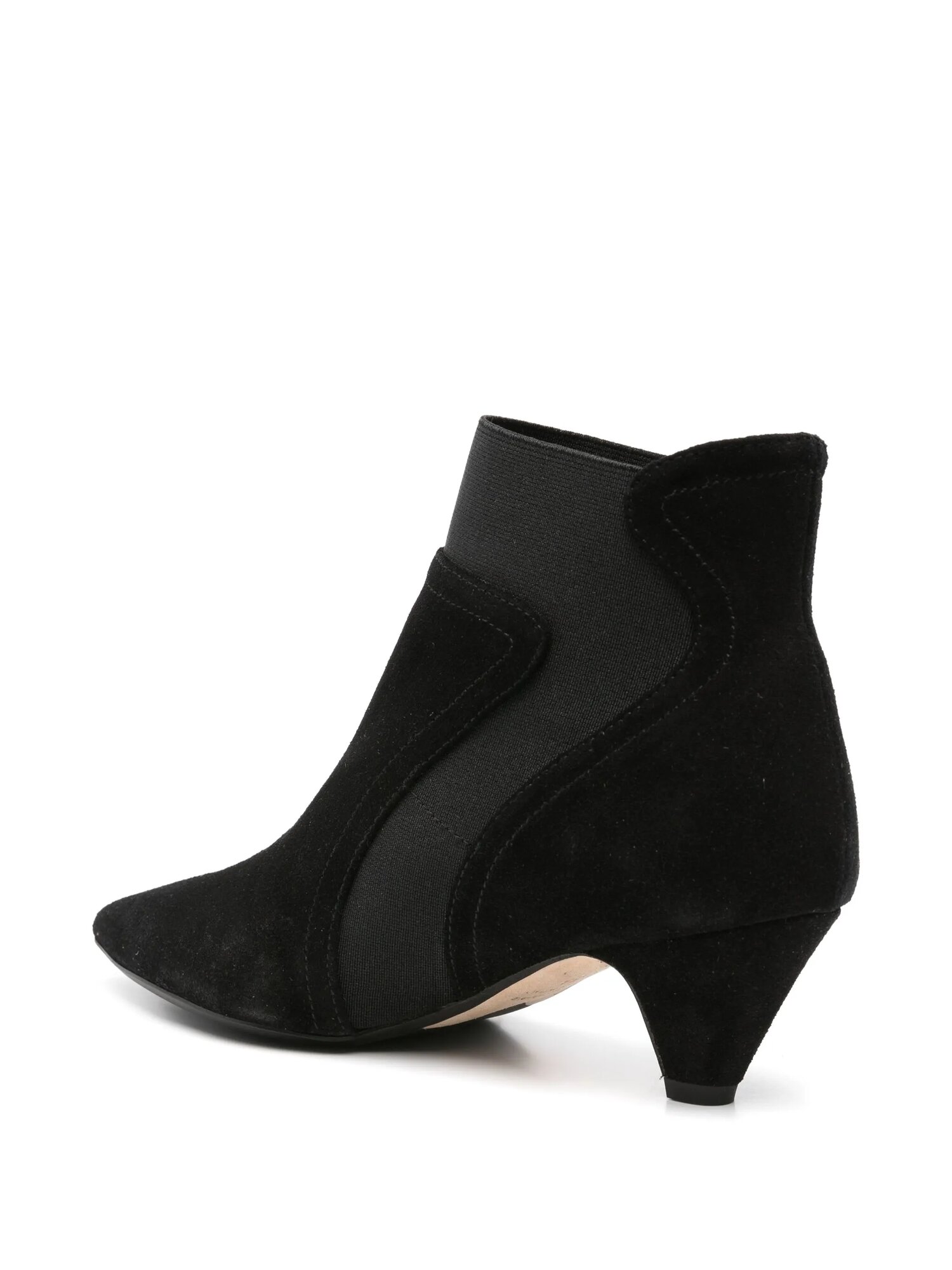 Ботинки Anna F. Pointed-toe elastic-insert boots, размер 36, black/black — фото 1