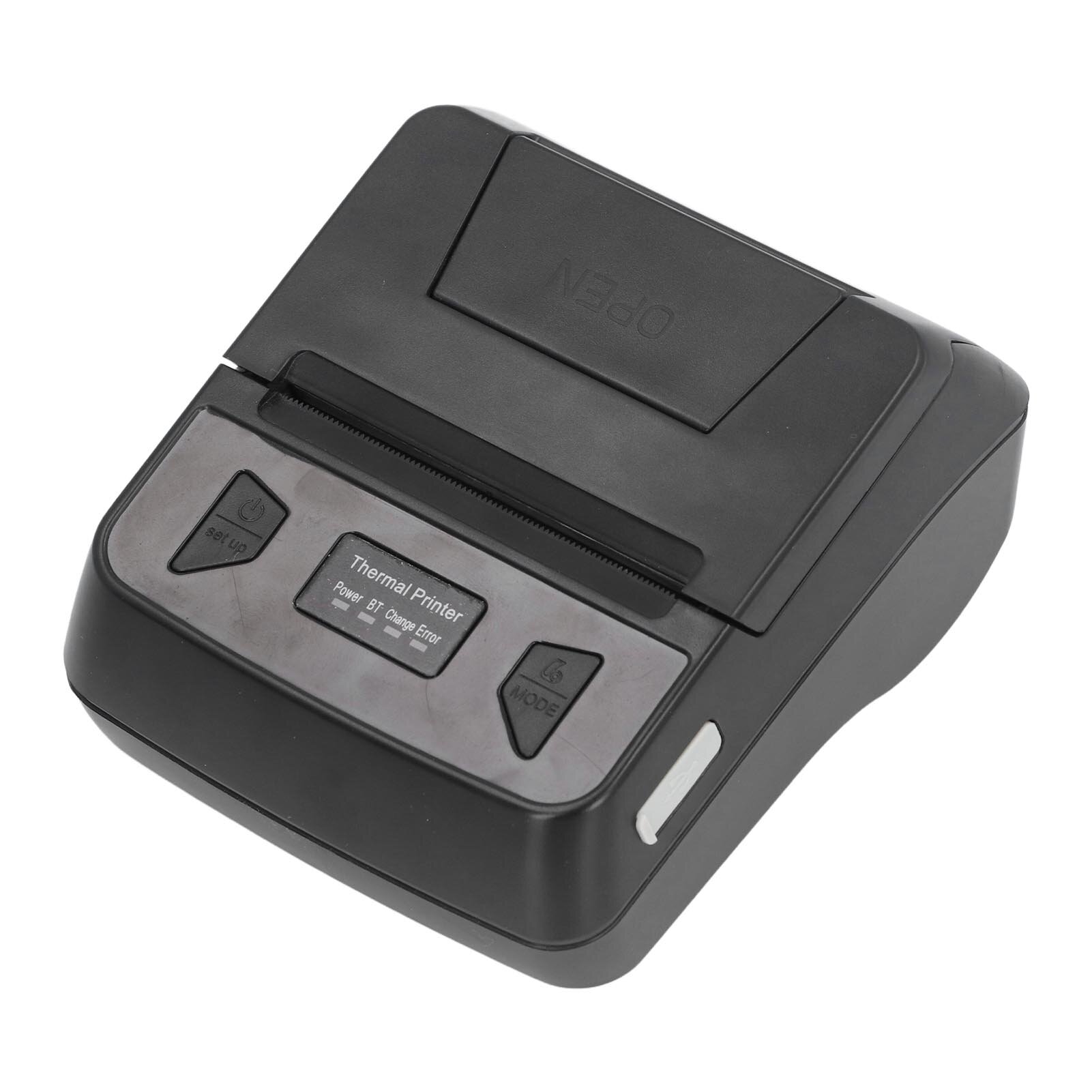 80мм Термопринтер USB Bluetooth Штрихкодный Принтер Высокоскоростная Портативная Печатающая Машина для Windows XP 7 8 10, модель PT-380