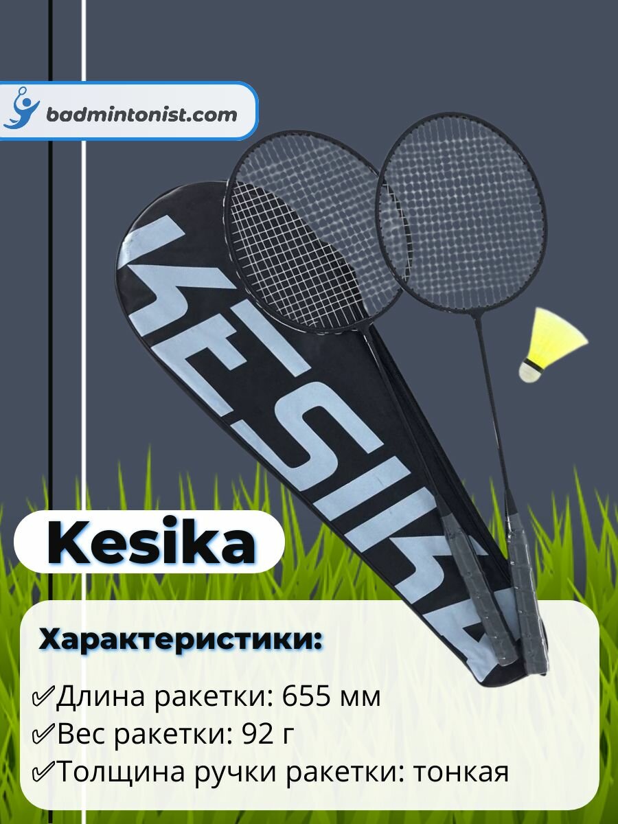 Набор для бадминтона Kesika (Black, 2U/G6)