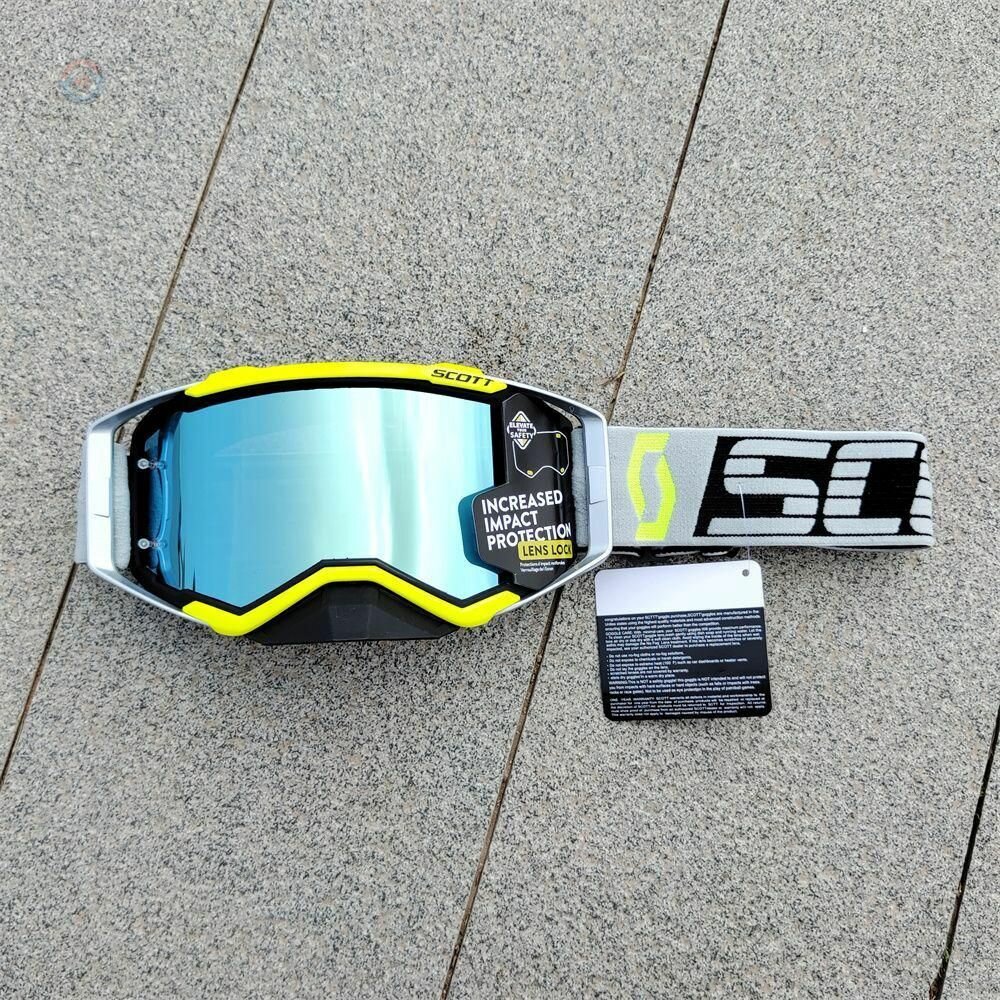 Спортивные очки Scott для мотокросса и внедорожников защита от ветра, пыли и УФ-излучения, серые линзы, унисекс