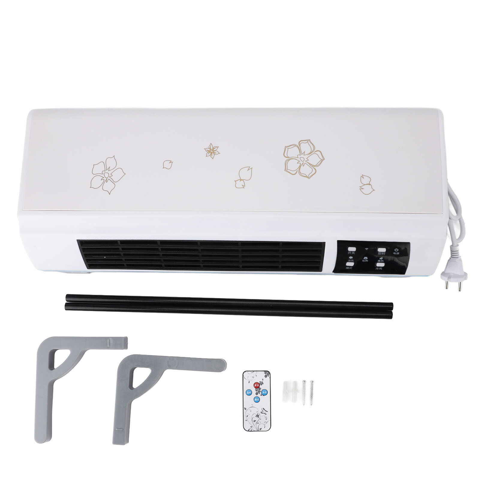 Настенный обогреватель водонепроницаемый природный теплый ветер автоматический постоянный температурный электрический воздухонагреватель с пультом дистанционного управления для спальни ванной комнаты