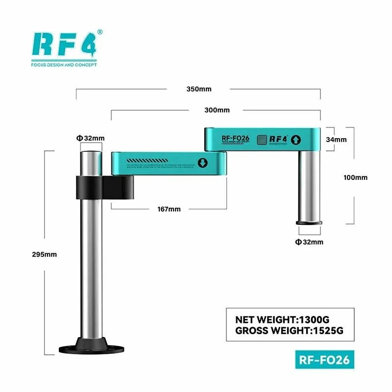 Подставка для микроскопа RF4 RF-FO26 совместима с большинством микроскопов, подходит для ремонта и осмотра микроскопов.
