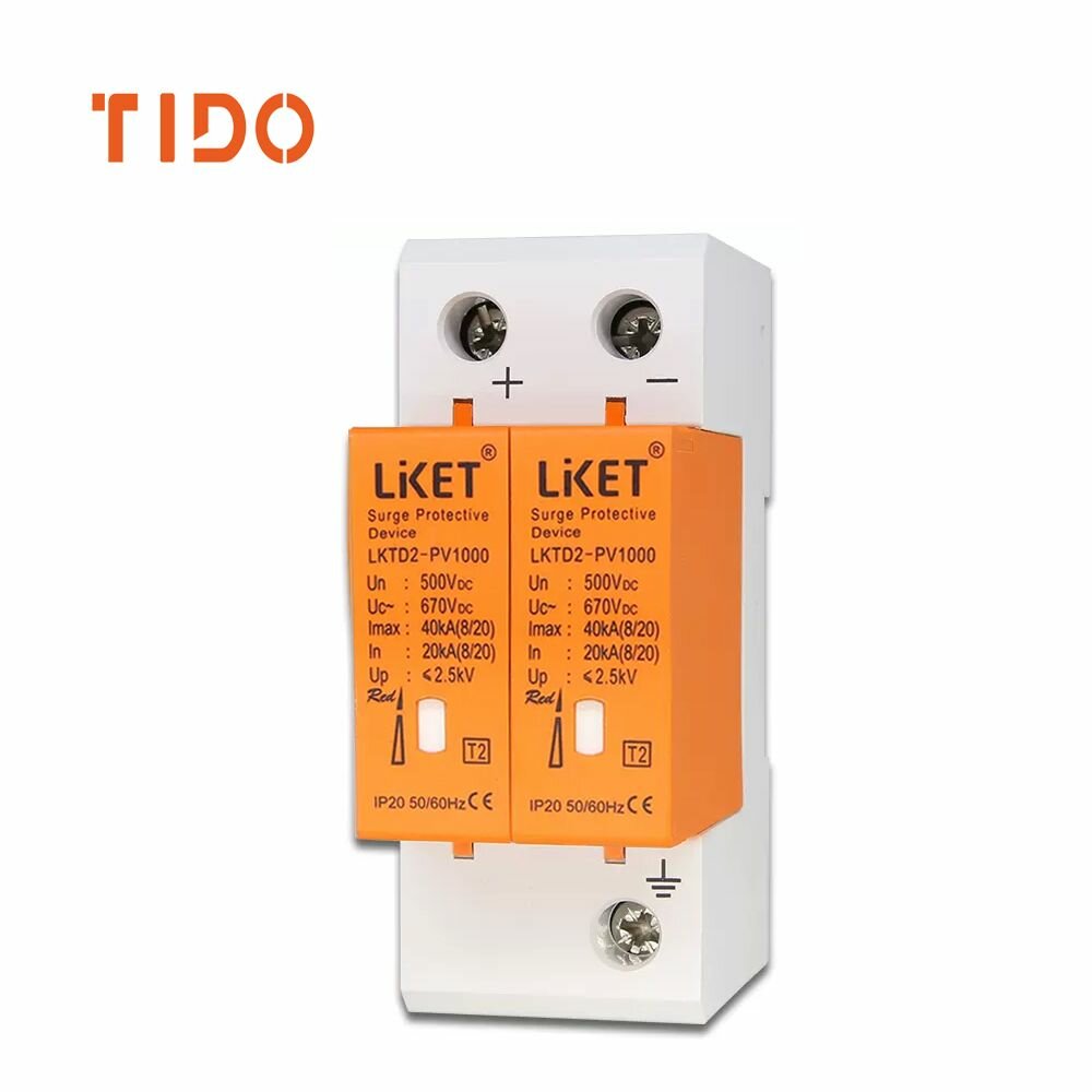 Устройство защиты от импульсных перенапряжений, SPD, 2P-40KA-500 В постоянного тока