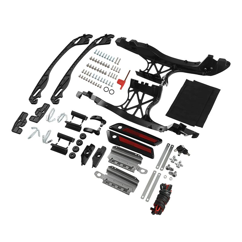 Мотоциклетная седельная сумка One Touch, защелки, аппаратные чехлы для Harley Touring Road King Glide 2014-2024 Black Latch