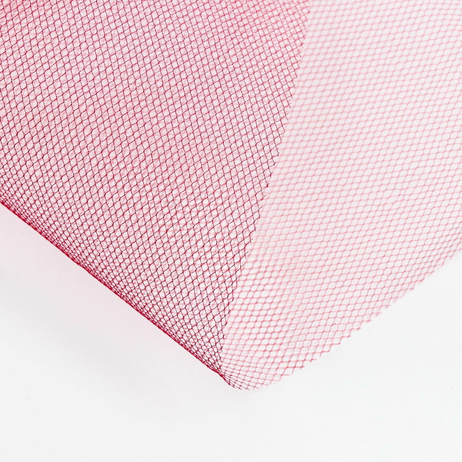 Фатин для декора, 0.5x0.5 м, бордовый, цвет: бордовый, тематика праздника: универсальная тематика