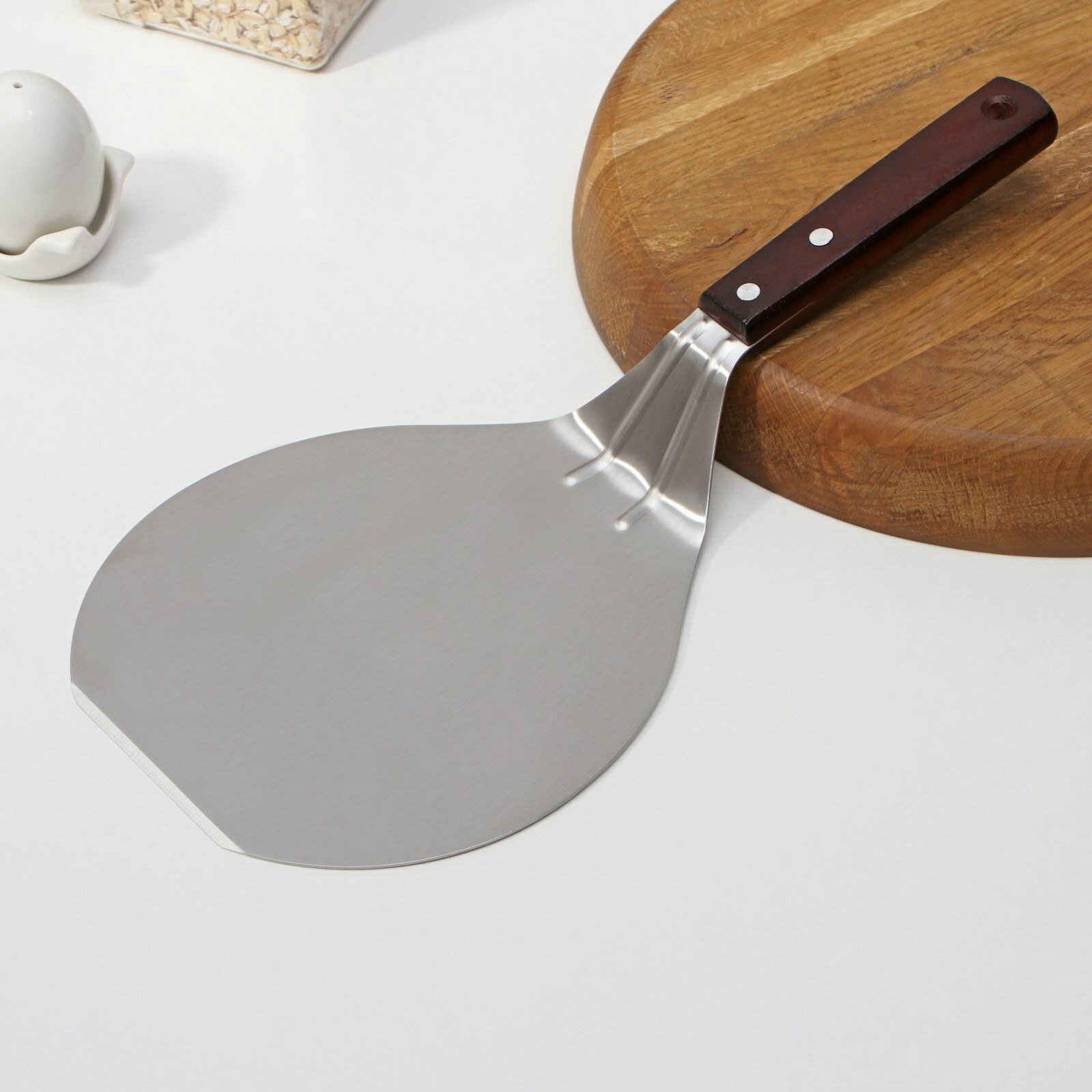 Лопатка для пиццы и коржей 37x16.5x9.5 см, нержавеющая сталь