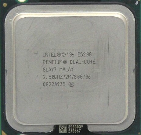 Процессор Socket-775 Intel Dual Core E5200 2,5/2М/800 SLAY7 Malay