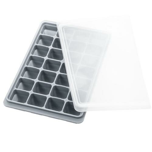 28 - клетчатый лоток для льда Морозильный шкаф Формула для льда Силиконовая форма с непроницаемой крышкой, подходит для коктейлей из ведра с мороженым (25 * 20 * 5,0 см)