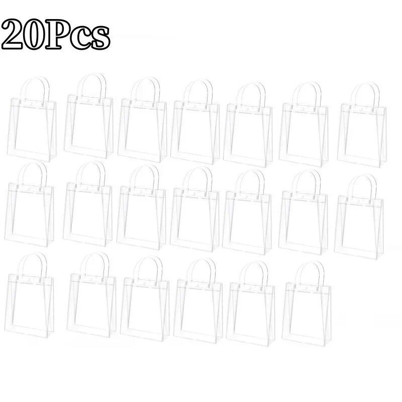 Прозрачные подарочные пакеты ПВХ 20Pcs, 25x15x7cm