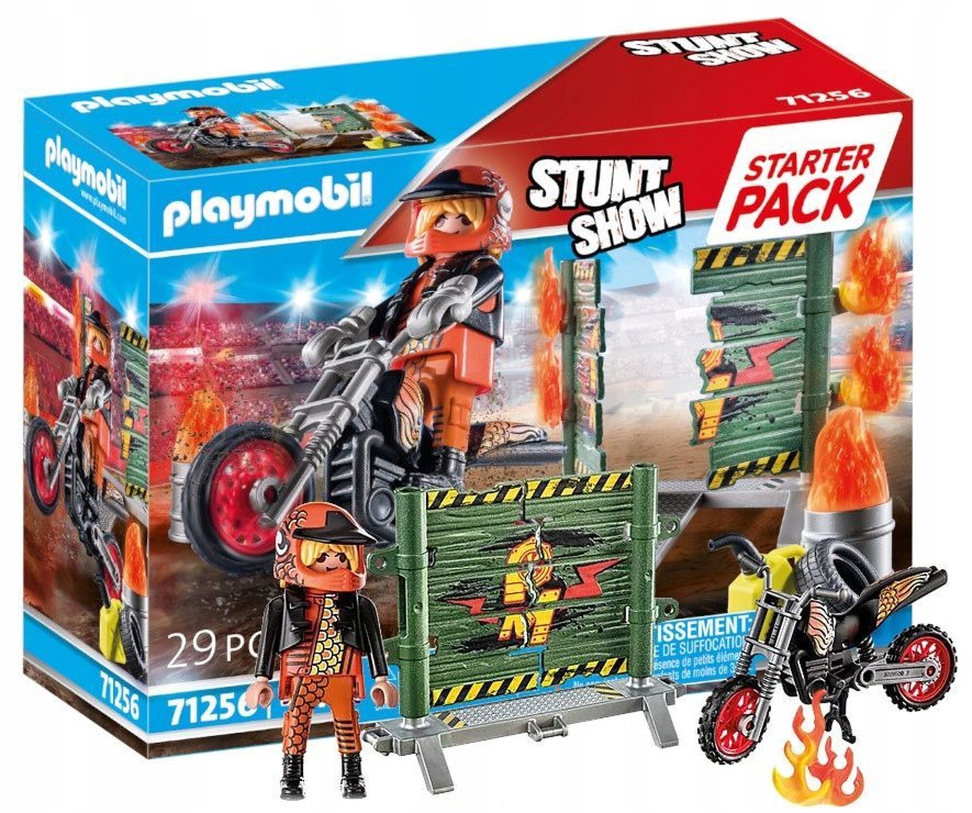 Конструктор Playmobil Stunt Show Стартовый набор Потрясающее трюковое шоу 71256