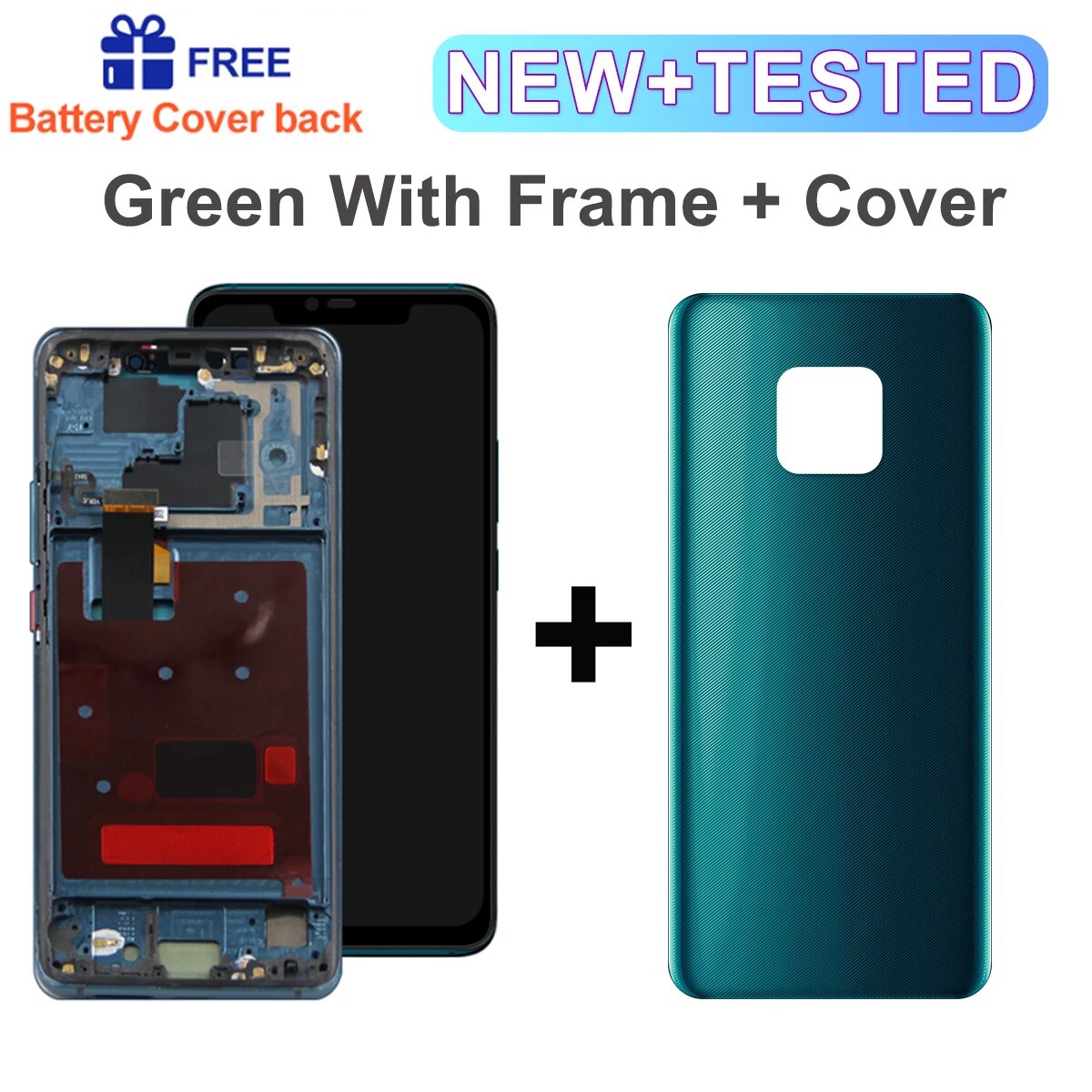 6,39 'AAA + для Huawei Mate 20 Pro ЖК-дисплей ORIG сенсорный экран с рамкой дигитайзер для Huawei Mate 20Pro Замена дисплея TFT Green Frame