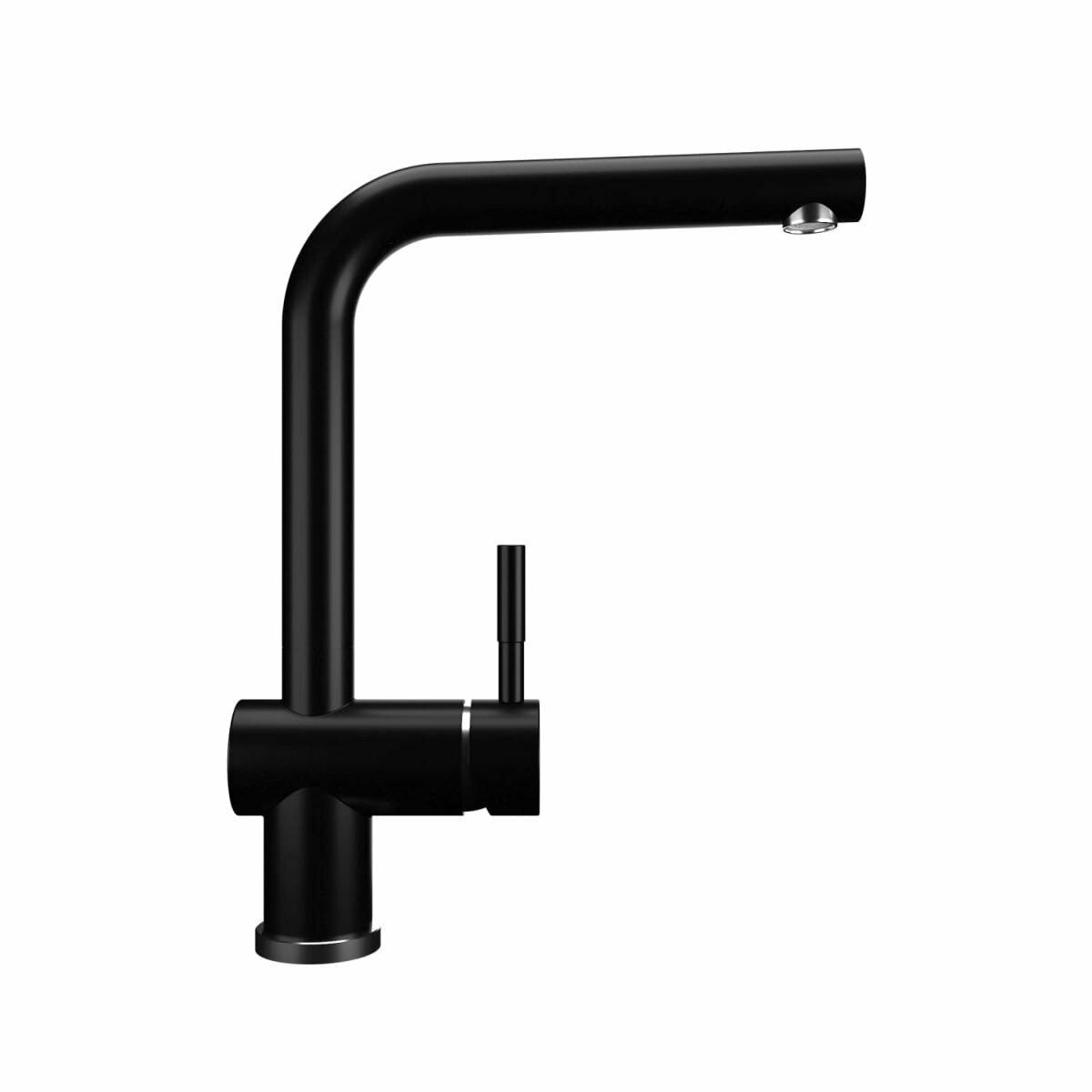 Смеситель для кухни Ulgran Classic U-022-344 цвет Ультра-черный Поворотный 1/2