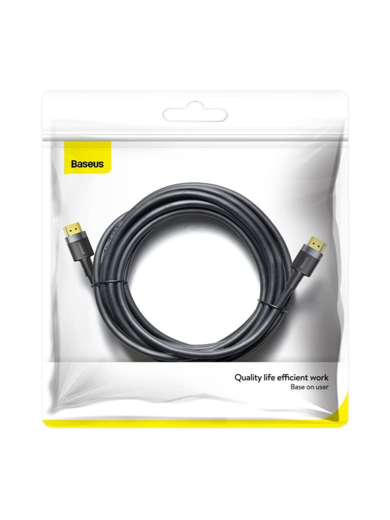 Кабель цифровой аудио-видео Baseus Cafule 4KHDMI Adapter Cable 5m