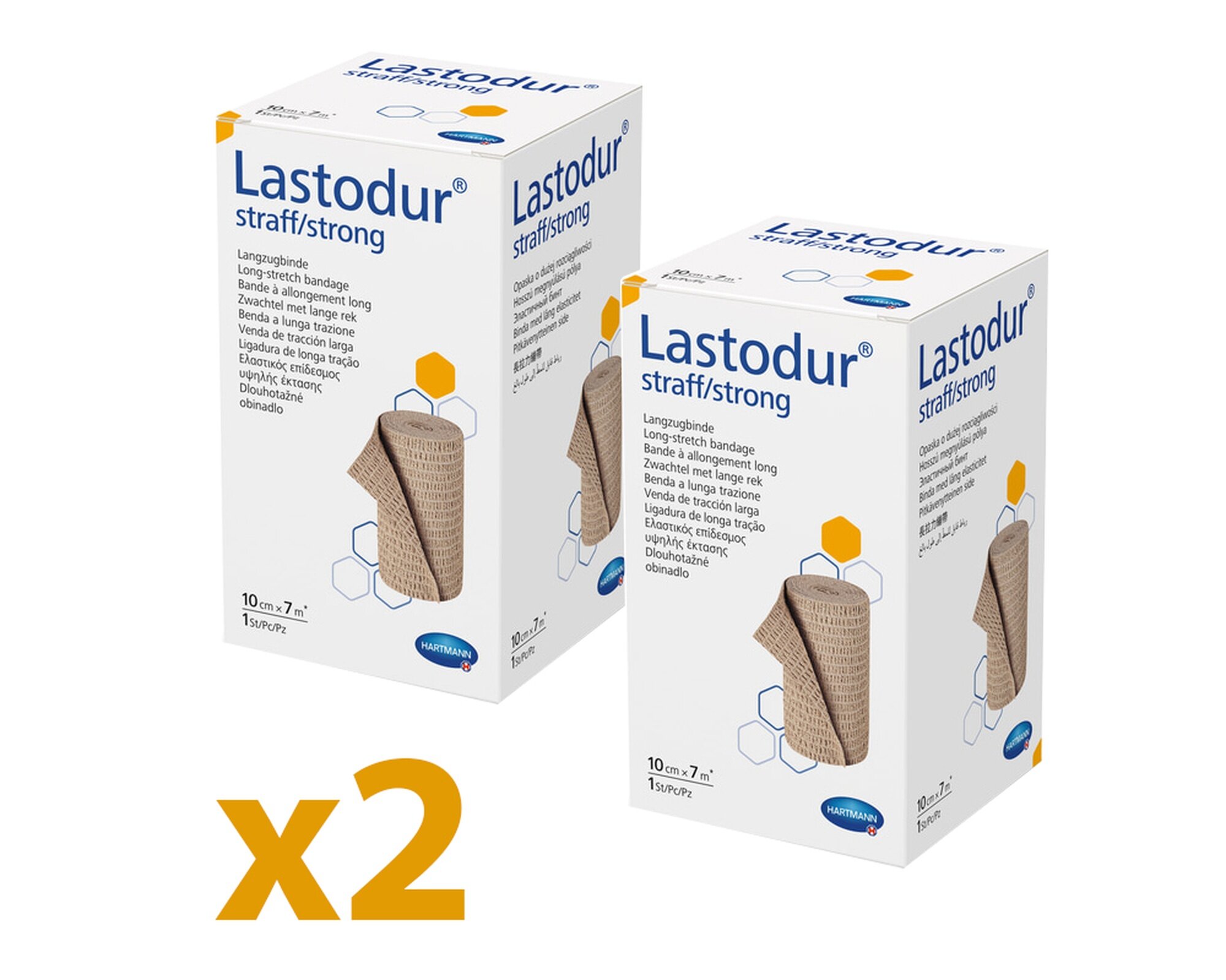 Бинт компрессионный Hartmann Lastodur Strong 10см х 7м (2шт, 2уп)